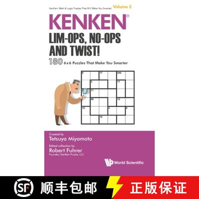 精装 Kenken: Lim-ops, No-ops And Twist!: 180 6 X 6 Puzzles That Make You Smarter [9789813236677]