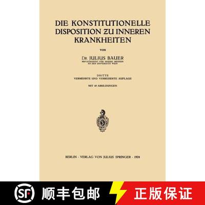 【3-4周达】Die Konstitutionelle Disposition ƶu Inneren Krankheiten (3. Auflage 1924) [9783642493966]