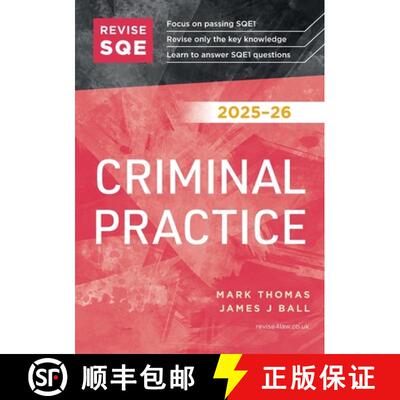 【3-4周达】Revise SQE Criminal Practice 2025/26: SQE1 Revision Guide [9781917183178]