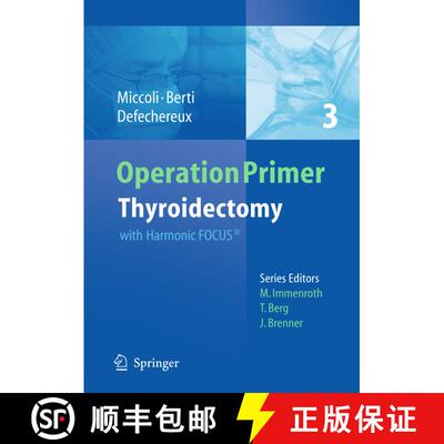 【3-4周达】Thyroidectomy: With Harmonic Focus(r) [9783540851639]