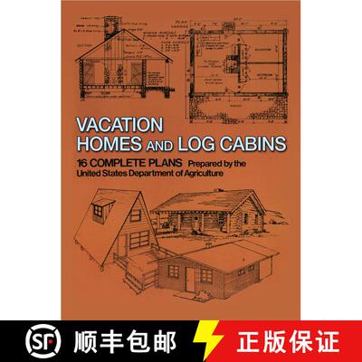 预订 Vacation Homes and Log Cabins [9780486236315]