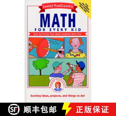 【3-4周达】Janice Vancleave'S Math For Every Kid: Easy Activities That Make Learning Math Fun [Wiley... [9780471542650]
