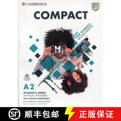 【2-3周达】剑桥KET考试 学生书不带答案带网上练习册 Compact Key for Schools Student's Book Without Answ... [9781108348812]