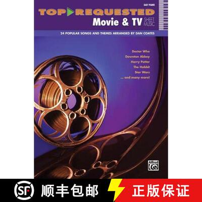 【3-4周达】Top-Requested Movie & TV Sheet Music: Easy Piano [9780739099001]