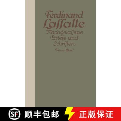 【3-4周达】Lassalles Briefwechsel Mit Gräfin Sophie Von Hatƶfeldt [9783662017791]