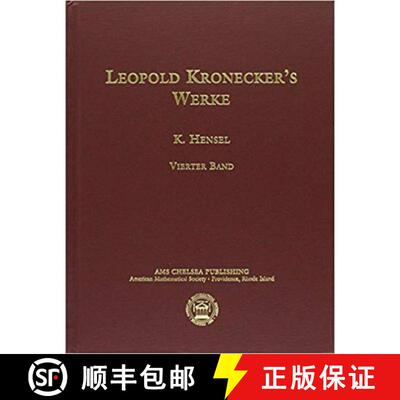 【3-4周达】精装 Leopold Kronecker`s Werke, Part 4 [9780821849828]
