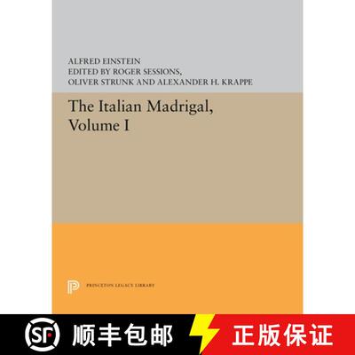【3-4周达】The Italian Madrigal – Volume I [9780691627533]