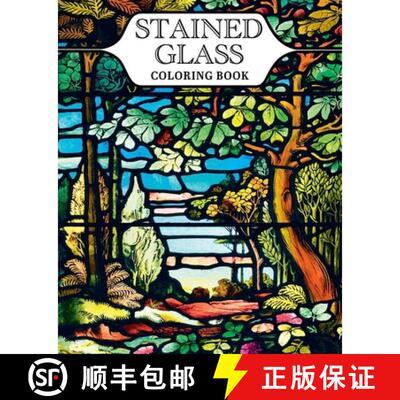 【3-4周达】Stained Glass Coloring Book: With 45 Enchanting Designs [9781398869745]
