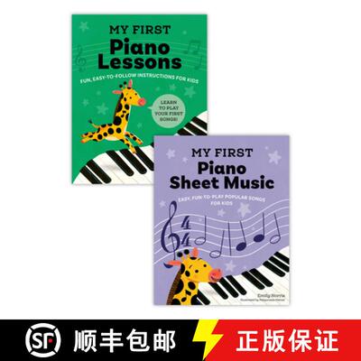 【3-4周达】My First Piano Book Set: Easy-to-Learn Lessons and Sheet Music (2 Books in 1) [9798217150915]