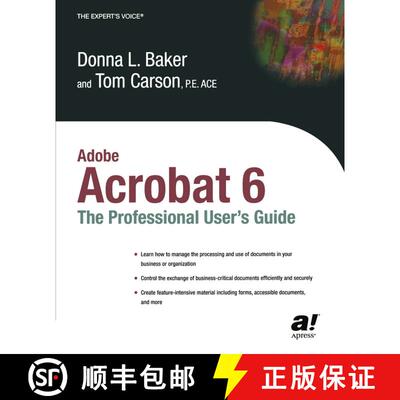 【3-4周达】Adobe Acrobat 6: The Professional User's Guide (First Edition) [9781590592328]