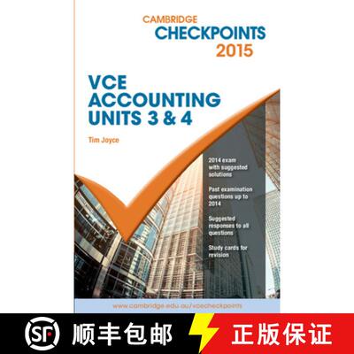 【3-4周达】Cambridge Checkpoints VCE Accounting Units 3&4 2015 [9781107484436]
