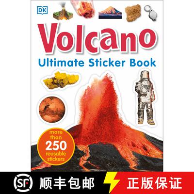 【3-4周达】Ultimate Sticker Book: Volcano: More Than 250 Reusable Stickers [9781465456939]