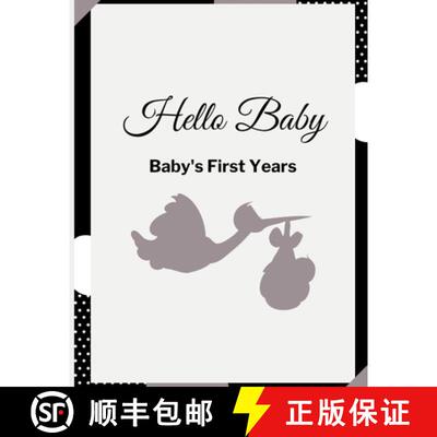 【3-4周达】Hello Baby: Baby's First Years Memory Book: Baby Milestone Book [9781312919914]