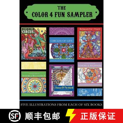 【3-4周达】The Color 4 Fun Sampler: Five Illustrations from Each of Six Books [9781944842130]
