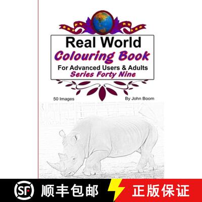【3-4周达】Real World Colouring Books Series 49 [9780359833375]