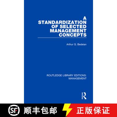 【3-4周达】A Standardization of Selected Management Concepts [9780815356561]