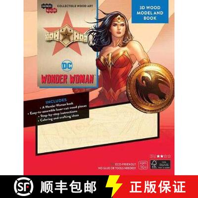 【3-4周达】IncrediBuilds: DC Comics: Wonder Woman 3D Wood Model and Book [9781682981290]