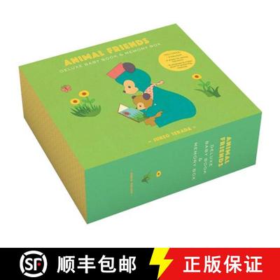 【3-4周达】Animal Friends Deluxe Baby Book & Memory Box [9781452139180]