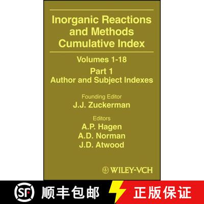【3-4周达】精装 Inorganic Reactions And Methods Cumulative Index, Volumes 1-18, Part 1, Author And Su... [9780471327127]