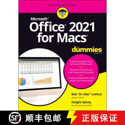 【3-4周达】Office 2021 for Macs For Dummies [9781119840442]