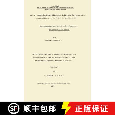 【3-4周达】Untersuchungen zur Klinik und Pathogenese des mikrobiellen Ekzems [9783662228487]