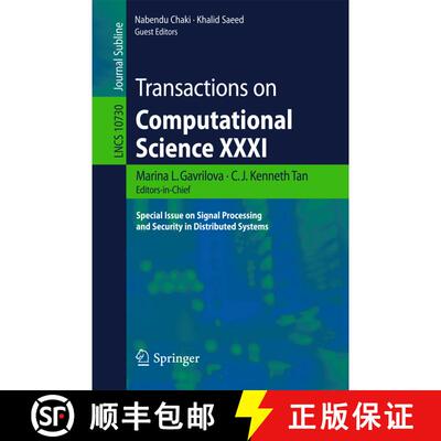 【3-4周达】Transactions on Computational Science XXXI : Special Issue on Signal Processing and Securi... [9783662564981]