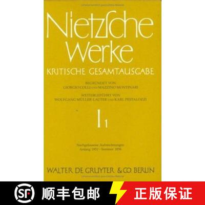 【3-4周达】精装 Nachgelassene Aufzeichnungen (Anfang 1852 - Sommer 1858) [9783110130072]