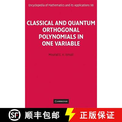 【3-4周达】Classical and Quantum Orthogonal Polynomials in One Variable: - Classical and Quantum Orth... [9780521143479]