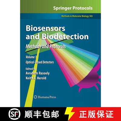 【3-4周达】精装 Biosensors and Biodetection: Methods and Protocols Volume 1: Optical-Based Detectors ... [9781603275668]