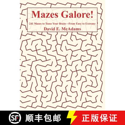 【3-4周达】Mazes Galore!: 241 Mazes to Tease Your Brain, From Easy to Extreme [9781632707284]