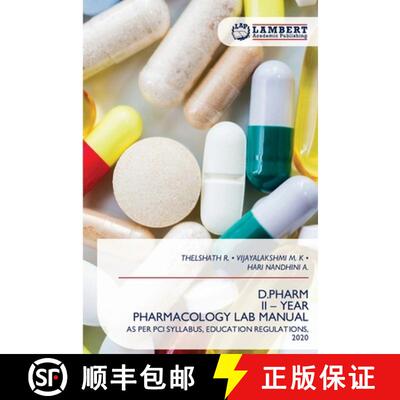 【3-4周达】D.Pharm II - Year Pharmacology Lab Manual [9786209307645]