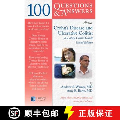 【3-4周达】100 Questions & Answers About Crohns Disease and Ulcerative Colitis: a Lahey Clinic Guide:... [9780763776381]