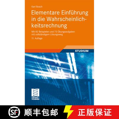 【3-4周达】Elementare Einführung in die Wahrscheinlichkeitsrechnung: Mit 82 Beispielen und 73 Übung... [9783834818614]
