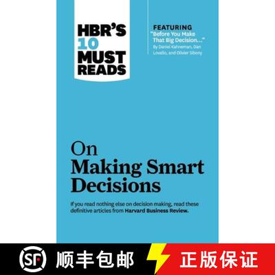 【3-4周达】精装 HBR's 10 Must Reads on Making Smart Decisions (with featured article Before You Make ... [9781633694583]