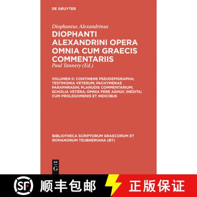 【3-4周达】精装 Continens pseudepigrapha; testimonia veterum; pachymerae paraphrasin; planudis commen... [9783598712937]