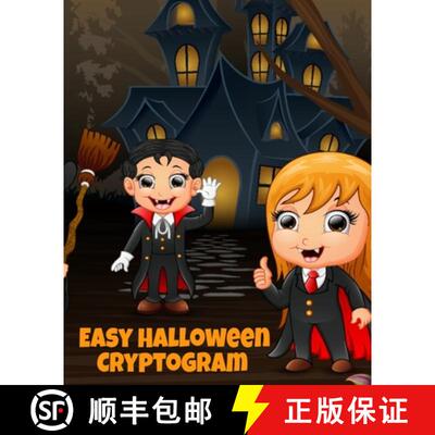 【3-4周达】Easy Halloween Cryptogram: Cryptogram Puzzle Books For Kids With Answers - Crypto Grams Fo... [9783749763948]