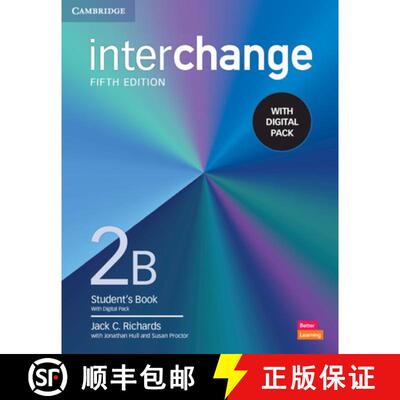 【3-4周达】Interchange Level 2b Student's Book with Digital Pack [With eBook] [9781009040716]