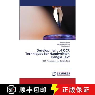 预订 Development of   OCR Techniques for  Handwritten Bangla Text [9783848430802]
