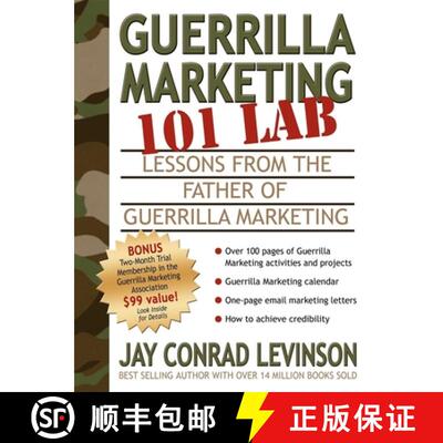 【3-4周达】Guerrilla Marketing 101 Lab : Lessons from the Father of Guerrilla Marketing [9781933596181]