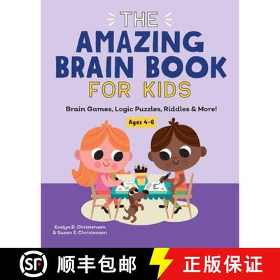 【3-4周达】The Amazing Brain Book for Kids: Brain Games, Logic Puzzles, Riddles & More! [9781648763564]