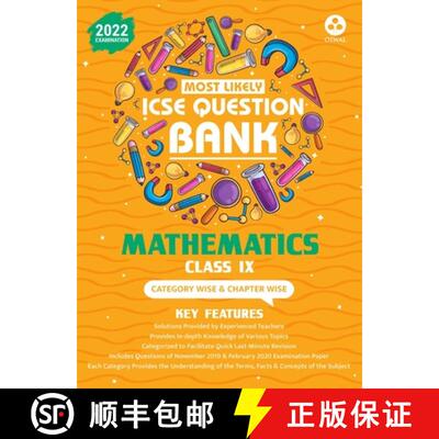 【3-4周达】Most Likely Question Bank for Mathematics: Icse Class 9 for 2022 Examination [9789391184681]