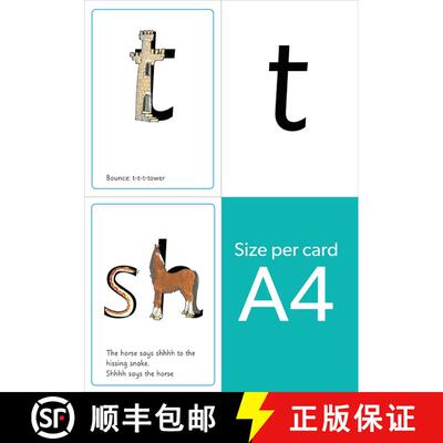【3-4周达】Read Write Inc. Phonics: Set 1 Speed Sounds Cards A4 (Pack of 5) [9780198467090]