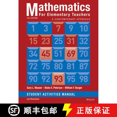 【3-4周达】Mathematics for Elementary Teachers: A Contemporar y Approach Tenth Edition Student Activi... [9781118679043]