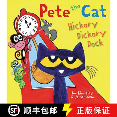【3-4周达】Pete the Cat: Hickory Dickory Dock [9780062974280]