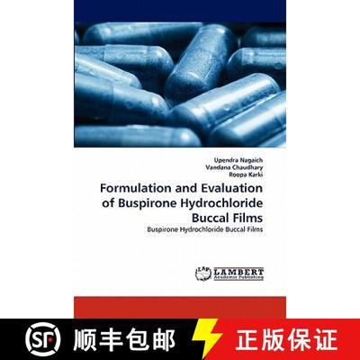 预订 Formulation and Evaluation of Buspirone Hydrochloride Buccal Films [9783844315851]