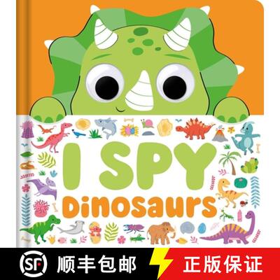 【3-4周达】I Spy Dinosaurs: Spot Tons of Hidden Objects with Wobbly Eyes on Each Page [9781839036972]