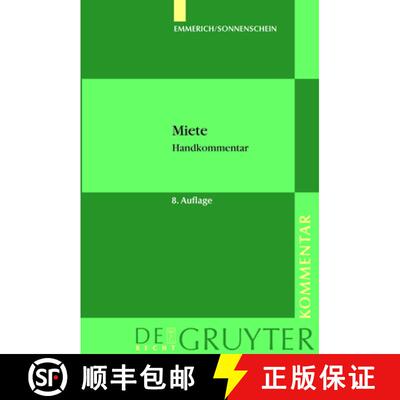 【3-4周达】精装 Miete – Handkommentar. §§ 535 bis 580a des Bürgerlichen Gesetzbuches [9783899490190]