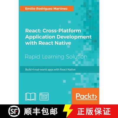 预订 React: Cross-Platform Application Development with React Native: Build 4 real-world apps with Re... [9781789136081]