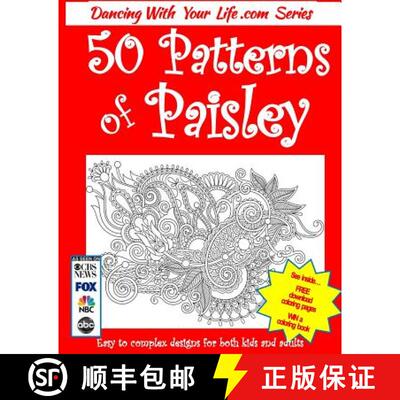 【3-4周达】50 Patterns of Paisley: Easy to Complex Designs for Both Kids and Adults [9780994423009]