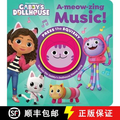 【3-4周达】DreamWorks Gabby's Dollhouse: A-Meow-Zing Music! Sound Book [9781503765634]